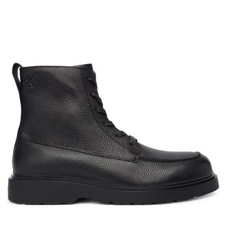 Calvin Klein Schn&uuml;rschuhe Calvin Klein Combat Ess Lace Up Apron Lth W YM0YM01375 Schwarz