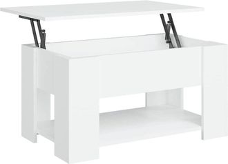 vidaXL Couchtisch Wei&szlig; 79x49x41 cm Holzwerkstoff - Vidaxl