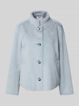 Rich & Royal Webpelzjacke mit Stehkragen und Eingrifftaschen