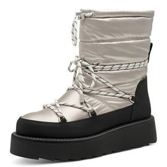 Tamaris Femme Damen WL Lace Boot 1-26836-41 Botte de Neige, Black Pewter, 39 EU