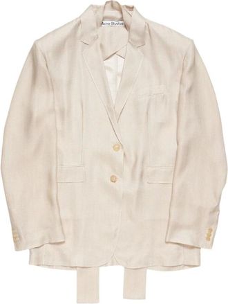 Acne Studios Femme, Vestes, Beige, Taille: 40 FR Veste de tailleur crois&eacute;e