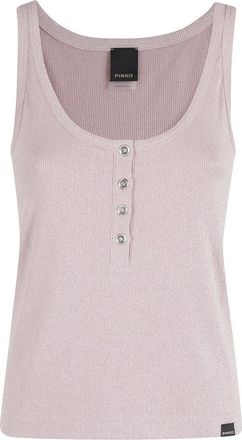 Pinko Pinko, Femme, Tops, Rose, Taille: 40 FR Top sans manches Style Chim&egrave;re