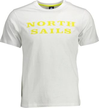 North Sails Homme, Tops, Blanc, Taille: 2XL T-shirt Homme en Coton Blanc