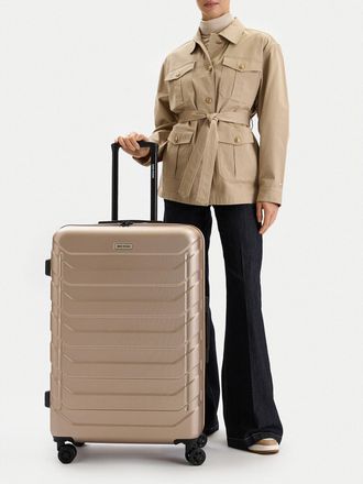 Gino Rossi Gro&szlig;er Koffer GINO ROSSI C-GIN-L-002-05-GOLD Goldfarben