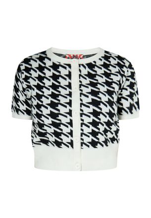 Mymo Strickjacke Damen weiss