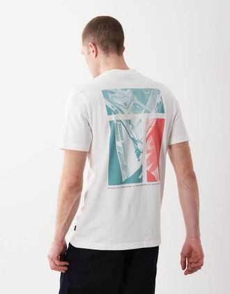 Boss Orange by Hugo Boss Hugo Boss - Kurz&auml;rmliges Regular-Fit- in Wei&szlig; mit Grafik