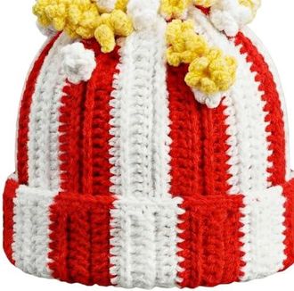 Generic Bonnet tricot&eacute; en crochet pour lhiver chaud pour femme, grand-m&egrave;re, randonn&eacute;e, cyclisme, voyage, ski, snowboard