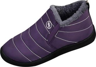 Generic Bottines dhiver pour femme - Doublure en polaire chaude - Confortables - Imperm&eacute;ables - Avec semelle antid&eacute;rapante - Chaussures d&eacute;contract&eacute;es l&eacute;g&egrave;res 