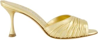 Manolo Blahnik Femme, Chaussures, Jaune, Taille: 41 EU Pirua Mules