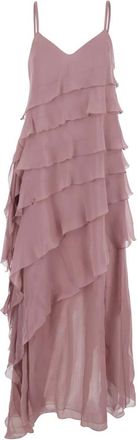 Antonelli Femme, Robes, Rose, Taille: 36 FR Marilyn Silk Chiffon Dress