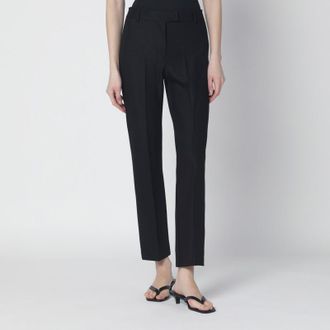 Max Mara Black cotton-blend trousers