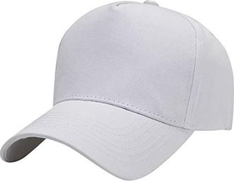 Generic Chapeau de soleil pour lext&eacute;rieur - Casquette de baseball pour homme et femme - Couleur unie - Visi&egrave;re pour femme, blanc, Taille unique