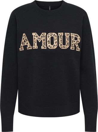 Only Onlkattie Ls Text O-Neck Cs KNT