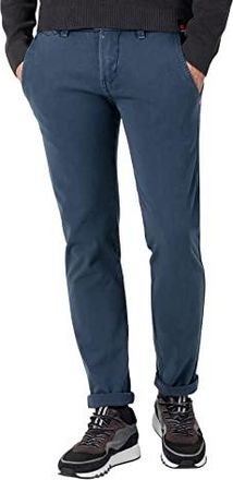 Timezone Pantalon Slim Jannotz pour Homme, Total Eclipse, 36W x 32L