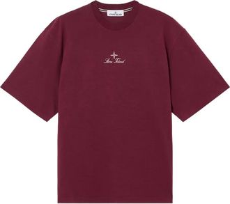Stone Island polo à broderies - Rouge