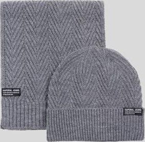 Kaporal Accessoire pour Homme, Coffret Bonnet et Echarpe, Modèle Blim, Couleur Grey, Taille TU