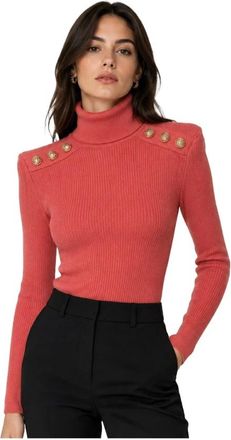 Balmain Femme, Pulls, Rose, Taille: 40 FR Col roul&eacute;s