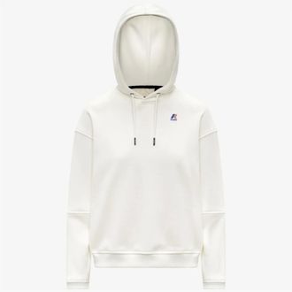 K-Way Femme, Sweatshirts et sweats &agrave; capuche, Blanc, Taille: 38 FR Ninette Brushed PC Sweat &agrave; capuche
