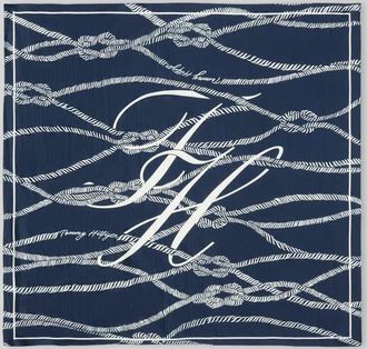 Tommy Hilfiger Tuch aus reiner Seide mit Logo-Print