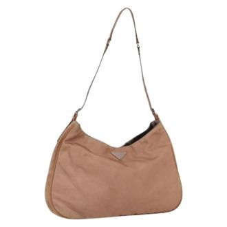 Prada Sac bandouli&egrave;re vintage en nylon Pre-owned - Femme - Pre-owned - Beige - Taille: ONE Size