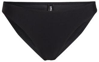 Karl Lagerfeld LAGERFELD B.V Womens Rue St Guillame Logo high Cut Bikini Bottoms, Schwarz, S