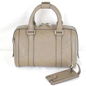 Gucci Pre-owned Cuir sacs-gucci - Femme - Pre-owned - Beige - Taille: ONE Size