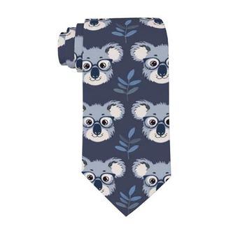 Generic Lunettes À Motifs De Koala Cravate Décontractée Cravates Hommes Polyvalente Cravate Homme Pour Mariages Travail Événements