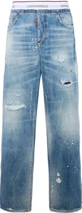Dsquared2 Homme, Jeans, Bleu, Taille: M Jean &agrave; Taille &Eacute;lastiqu&eacute;e