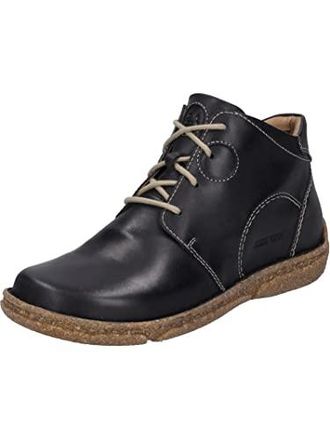 Josef Seibel Femme Bottines &agrave; Lacets Neele 46, Dame Bottines,Largeur G (Normale),Semelle int&eacute;rieure Amovible,Noir (Schwarz),37 EU / 4 UK