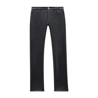 Courr&egrave;ges Vinyl Straight-Leg Hose - - Trousers - Herren - Schwarzk - M