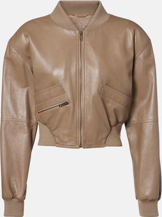 Chlo&eacute; Chlo&eacute; Veste bomber courte en cuir