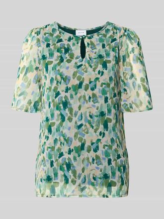 Vila Blusenshirt mit Schl&uuml;sselloch-Ausschnitt Modell EMMA
