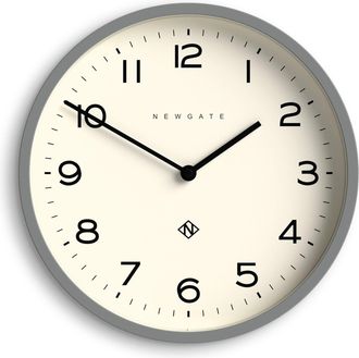 Newgate Watches Number Four Echo wanduhr | Moderne runde Uhr | 30cm | Grau | Leicht lesbare Zahlen | Ideal für küche, Wohnzimmer oder büro