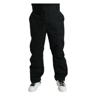 Dolce & Gabbana Homme, Pantalons, Noir, Taille: 2XL Straight Pantalons