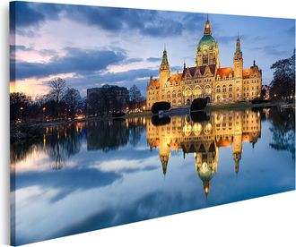 Islandburner Prime Bild auf Leinwand Rathaus Von Hannover Deutschland Bei Nacht Bilder Wandbilder Poster