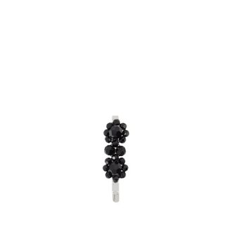 Simone Rocha Haarschmuck - Mini Flower Hair Clip - Crystal - Black - Gr. unisize - in Schwarz - f&uuml;r Damen