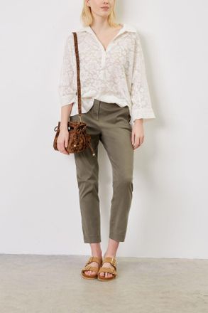 Gerard Darel Pantalon slim - ELIZIA - Vert Kaki