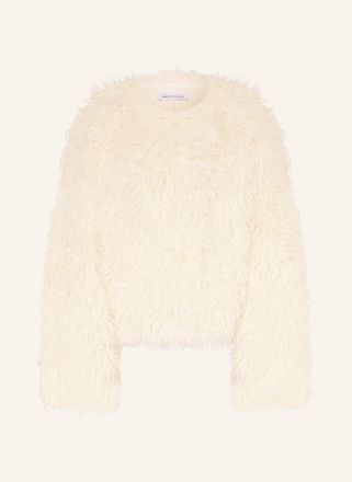 Mrs & Hugs Mrs & Hugs Kunstfell-Jacke weiss