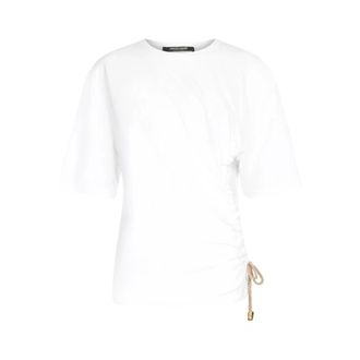 Roberto Cavalli Knoten Design T-shirt - - Tops - Damen - Wei&szlig; - L