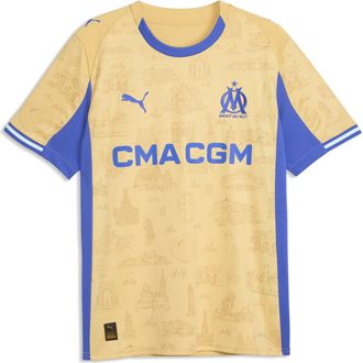 Puma Maillot &eacute;dition sp&eacute;ciale Olympique de Marseille Homme, Accessoires, Dor&eacute;, 3XL
