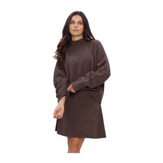 Notre-V Nv-Iga Rollkragenpullover - - Knitwear - Damen - Braun - M