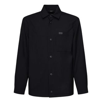 Fay Blaue Hemdjacke f&uuml;r M&auml;nner - - Jackets - Herren - Blau - XL
