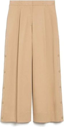 Max Mara Femme, Pantalons, Beige, Taille: 36 FR Caprile Wide Pantalons