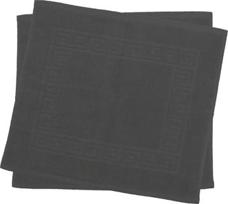 Julie Julsen 2er Pack 50 x 40 cm Badvorleger in Premium Qualit&auml;t 900 gm2 in aktuellen Farben und 4 Gr&ouml;&szlig;en aus Baumwolle Badematte Badteppich Duschvorleger Design S