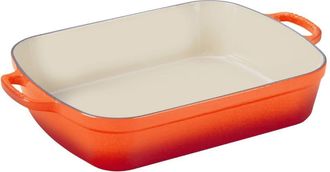 LE CREUSET Le Creuset Signature Bratreine aus Gusseisen, f&uuml;r alle Herdarten und Back&ouml;fen, 37 cm, 6,6 Liter, Ofenrot, 20184370902422