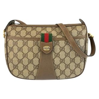 Gucci Sac bandouli&egrave;re Pre-owned en toile GG Supreme - Femme - Pre-owned - Beige - Taille: ONE Size