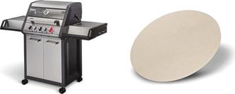 Enders Gasgrill MONROE PRO 3 SIK TURBO, 3-Brenner mit Kocher, Backburner-Infrarotbrenner, PanoVision Sicht, Guss-Rost, TURBO ZONE, HEAT RANGE Brenner und SIM