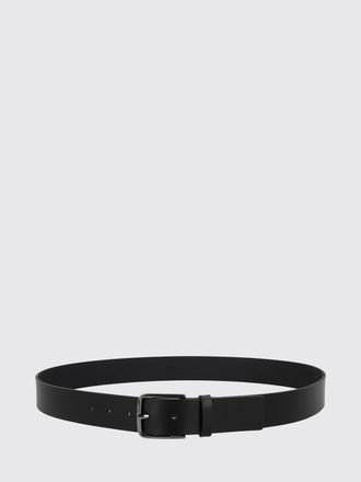 HUGO BOSS Ceinture en cuir noir avec boucle &agrave; ardillon