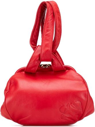 Loewe Crossbody Bags - Leather Anagram Frame Handbag - Gr. unisize - in Rot - für Damen