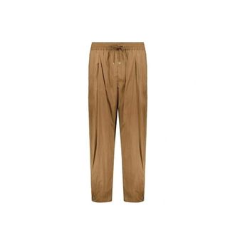 Herno Femme, Pantalons, Brun, Taille: 38 FR Pantalon &agrave; Taille &Eacute;lastique avec Cordon de Serrage